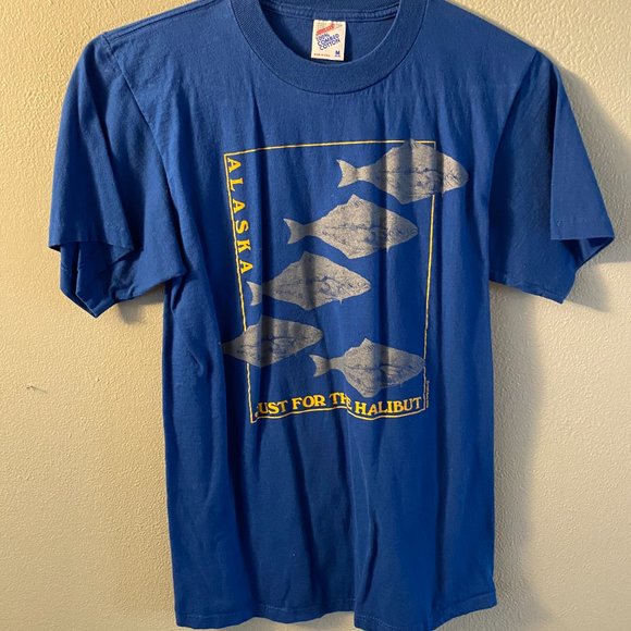 Shirts | Alaska Just For The Halibut Fishing Tshirt | Poshmark